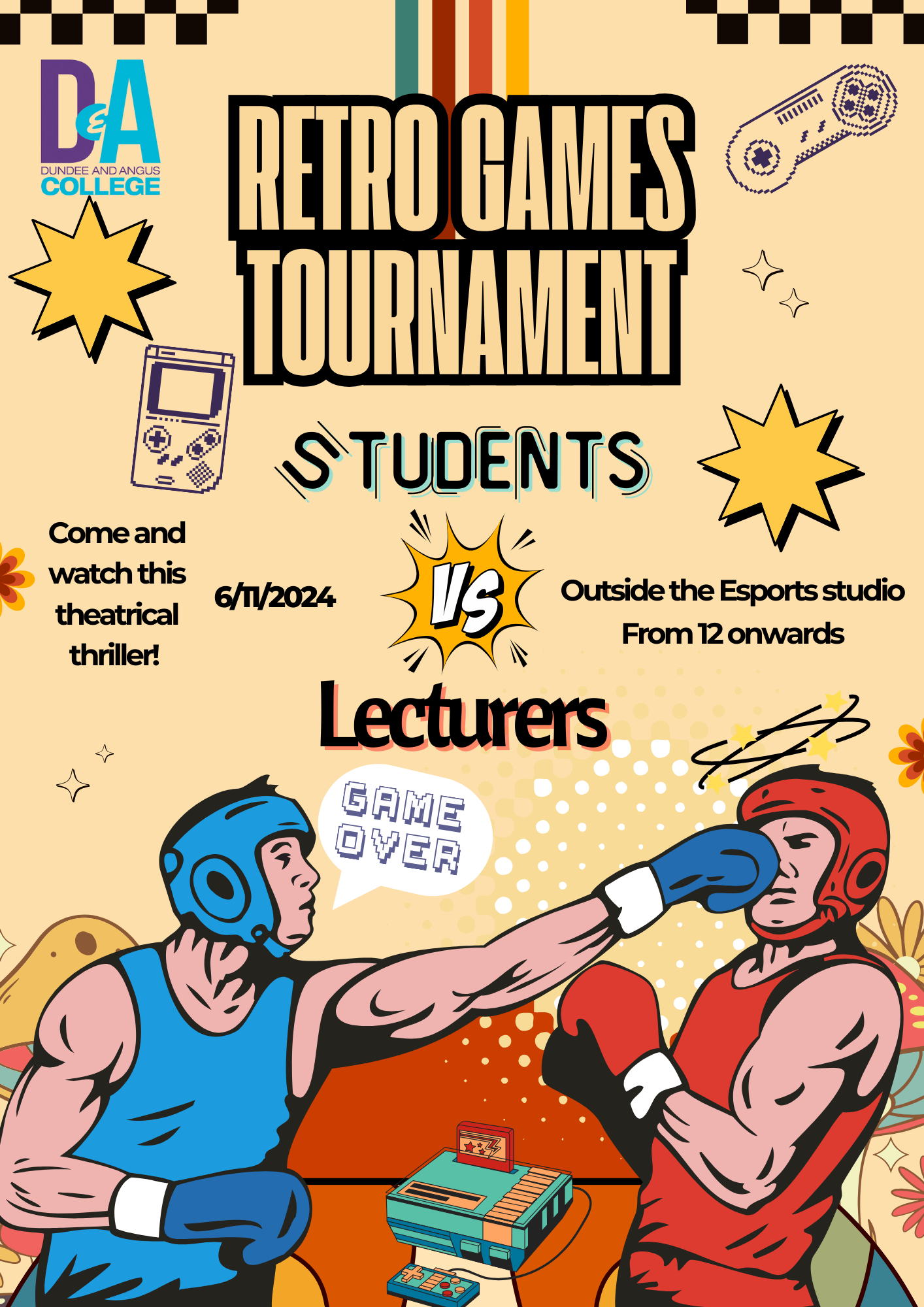 Dundee & Angus College Retro Games Tournament - Esports Dundee